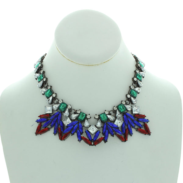 Everly Jewel Encrusted Necklace - Olivia Welles